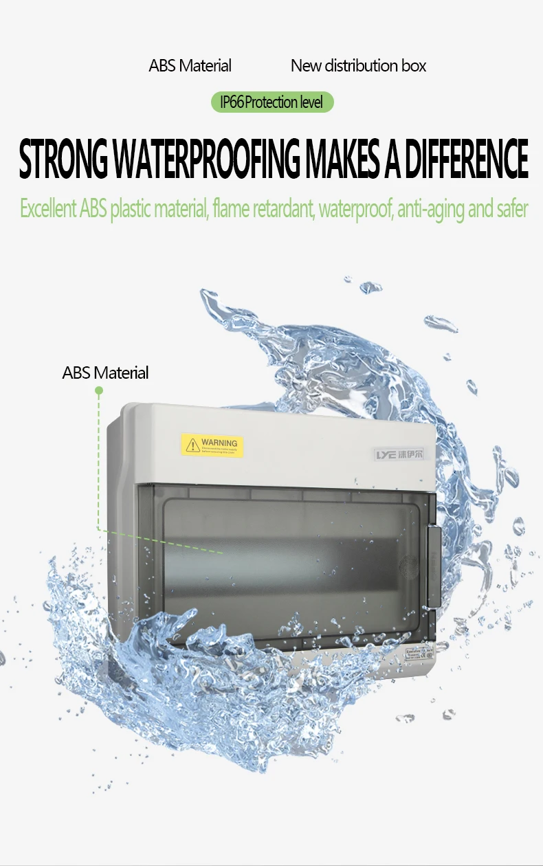 Lyebox Mcb Plastic Enclosure Box Ha-9 Ways Ip66 Outdoor Waterproof ...