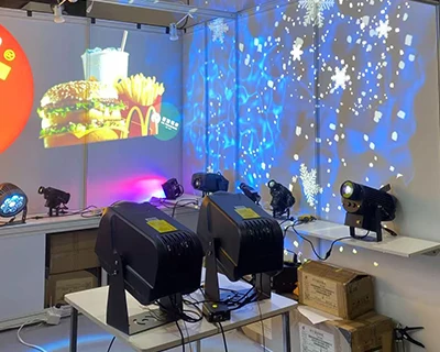 Free Custom Logo 30W Gobo Projector Advertising Lights LED Sign Wall ...