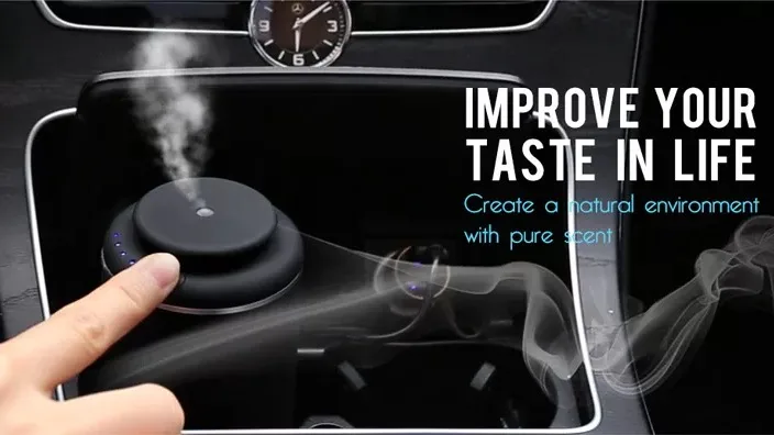 Wholesale Luxury Diffuseur De Parfum Mini Nano Aroma Oil Nebulizer Usb Rechargeable Car Scent ...