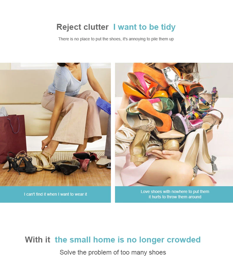 Stacking Foldable Tidy Display Shoe Container Transparent Portable Drop ...