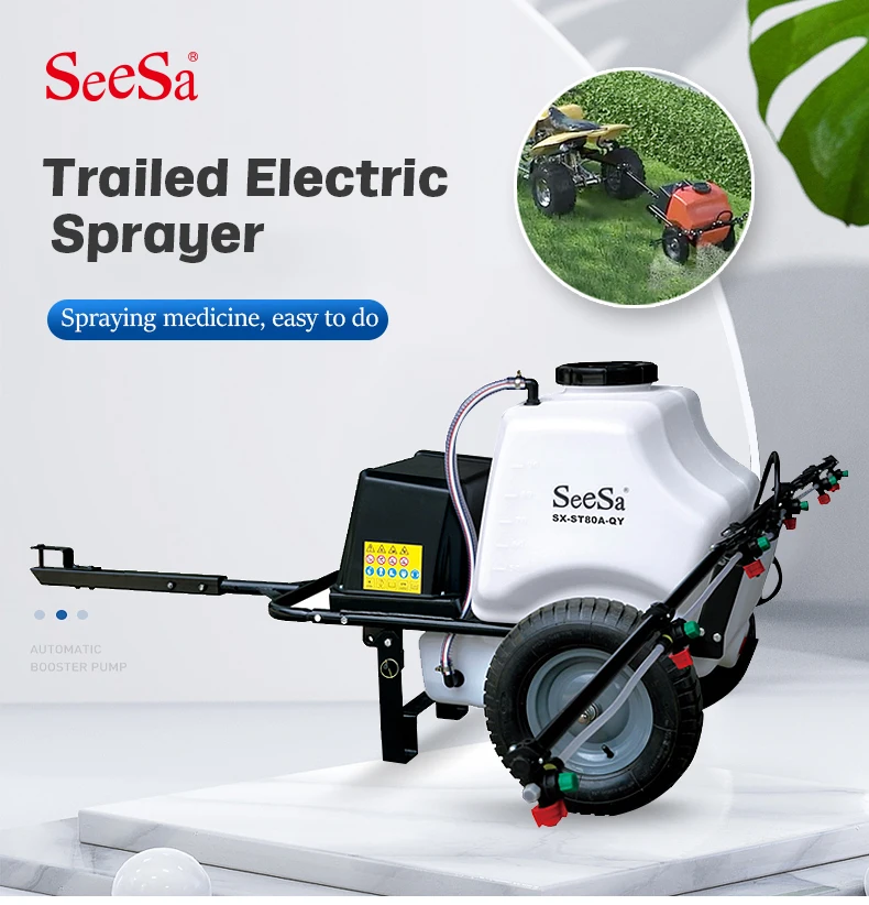 Seesa New 80L/100L Wheel Barrow High Pressure Sprayers Agriculture ...
