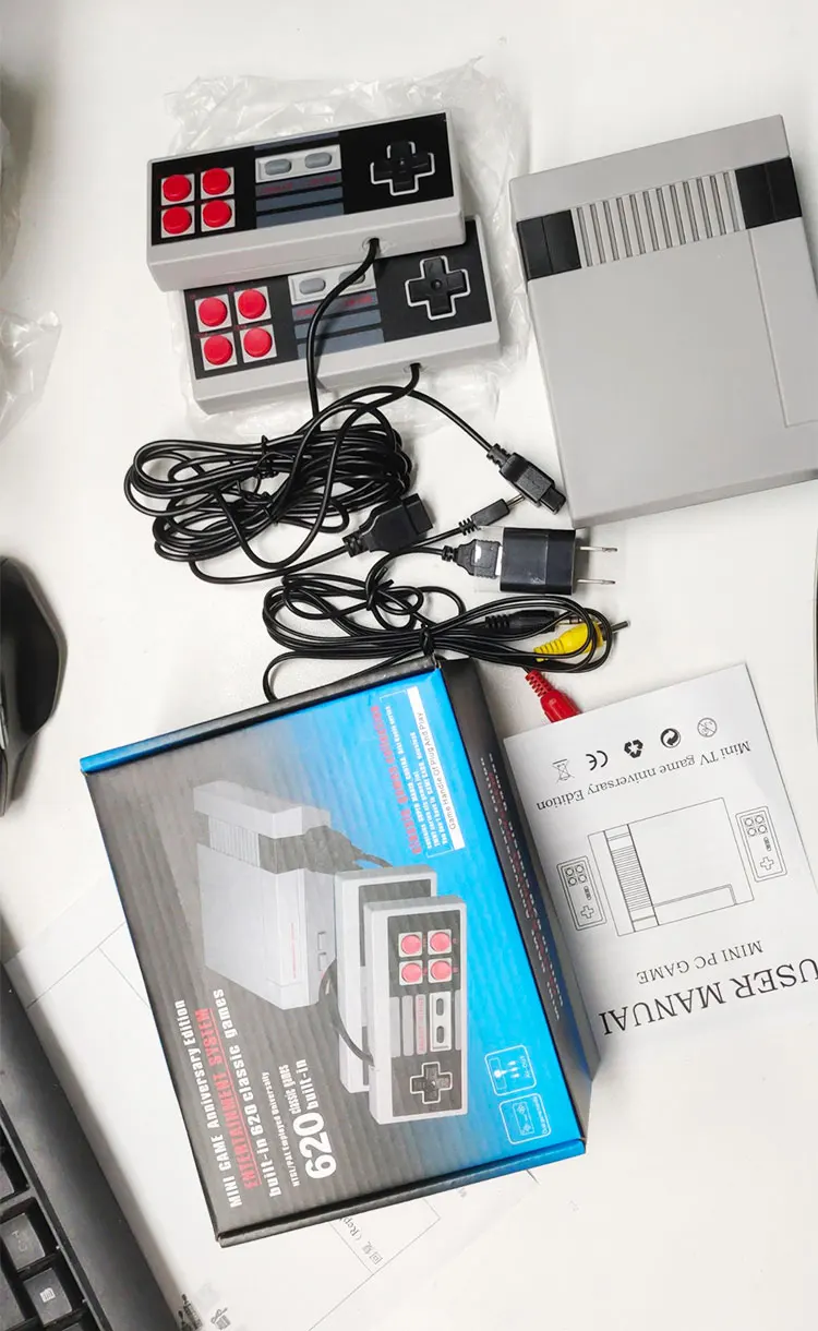 Video Game Controller 8 Bit Classic 620 Games Handheld 8bit Joystick Tv ...