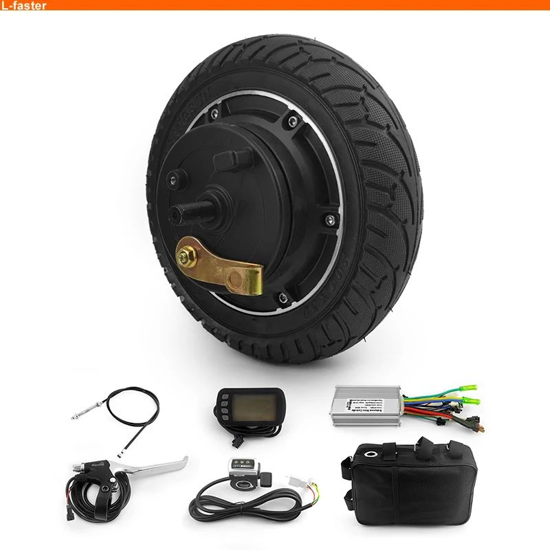 Diy 8 Inch Electric Scooter Brushless Hub Drum Brake Motor Wheel Kit ...