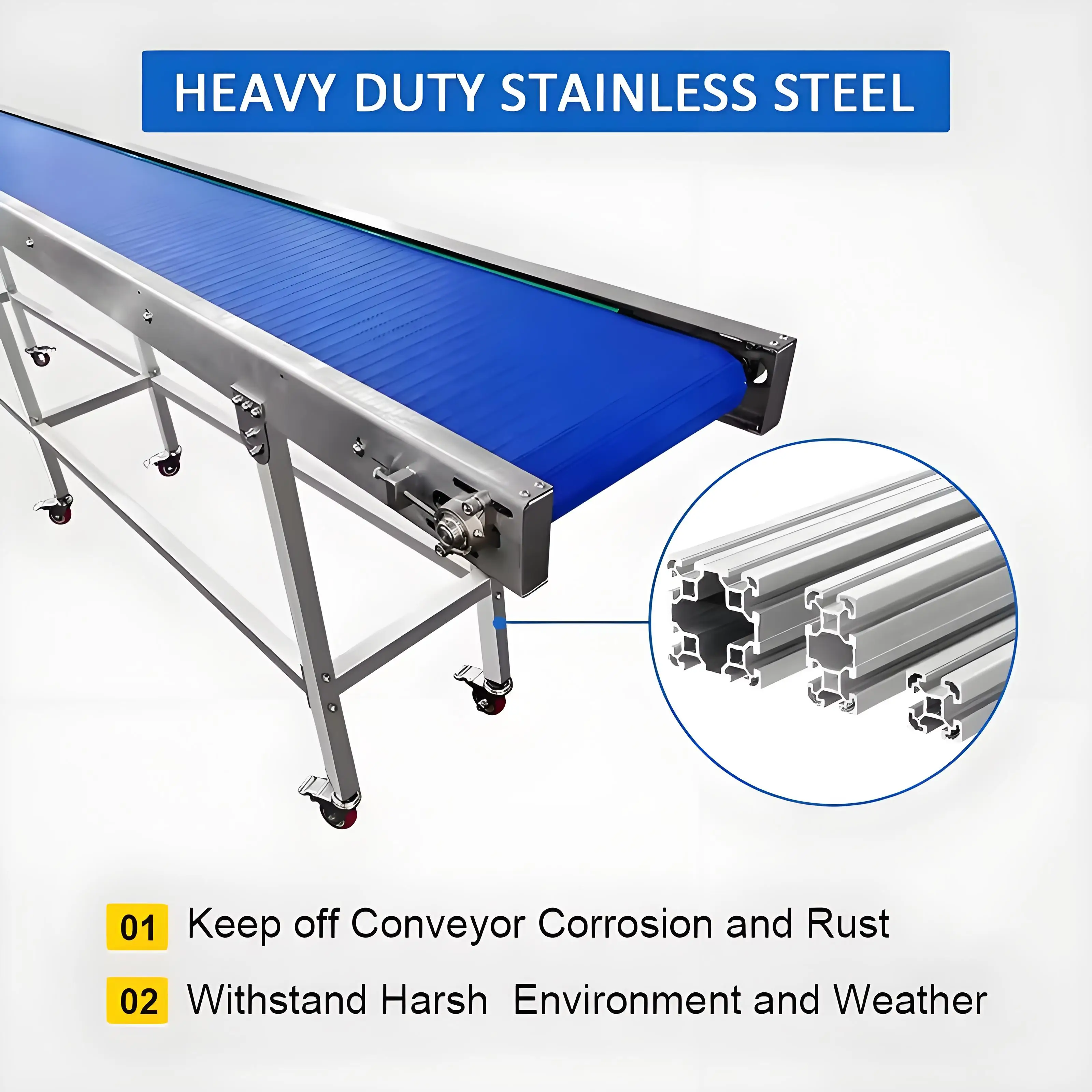 Automatic Flat Table Top Chain Conveyor for Beverage Bottle Packing