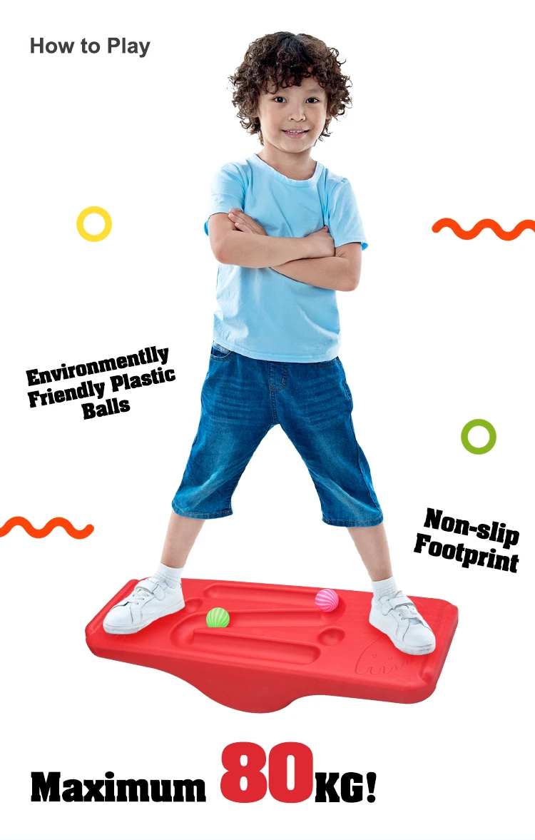 Plastic Wobble Board - Balance Game for Kids & Training