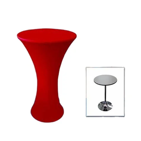 Spandex Bistro Cocktail Table Cover Stretch Bar Table Cover For Indoor ...