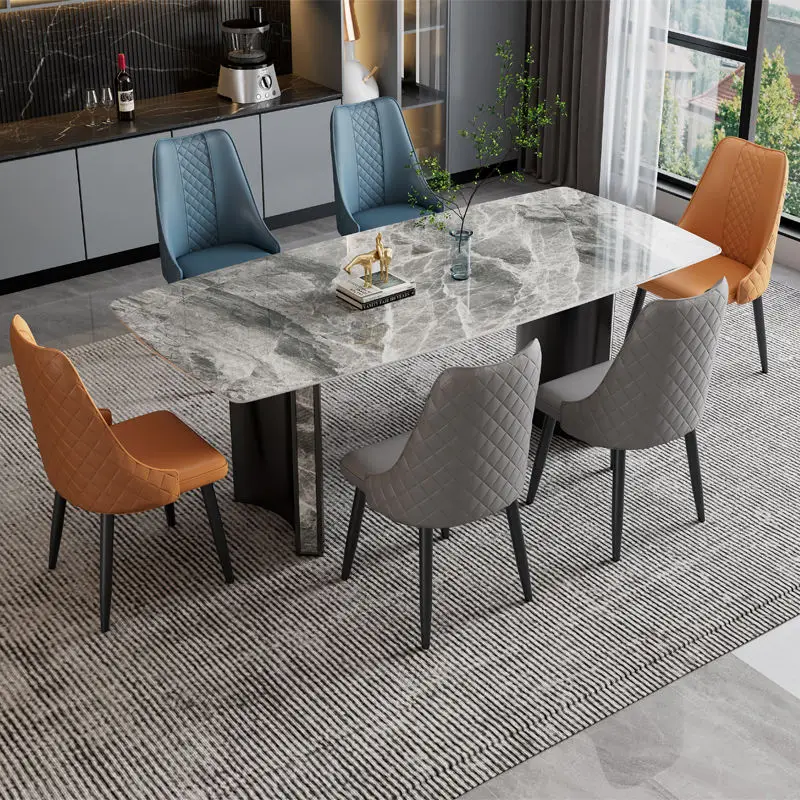 Simple Marble Dining Table And Chairs Luxury Nordic Dining Room Set ...