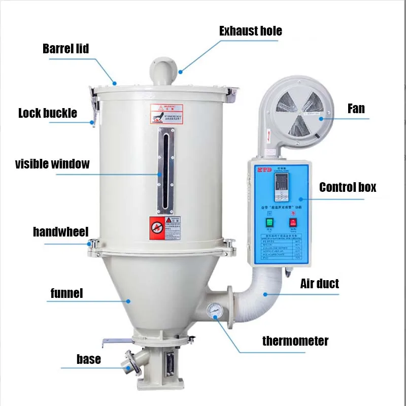 Automatic Plastic Dryer Plastic Granules Industrial Granules Hopper ...