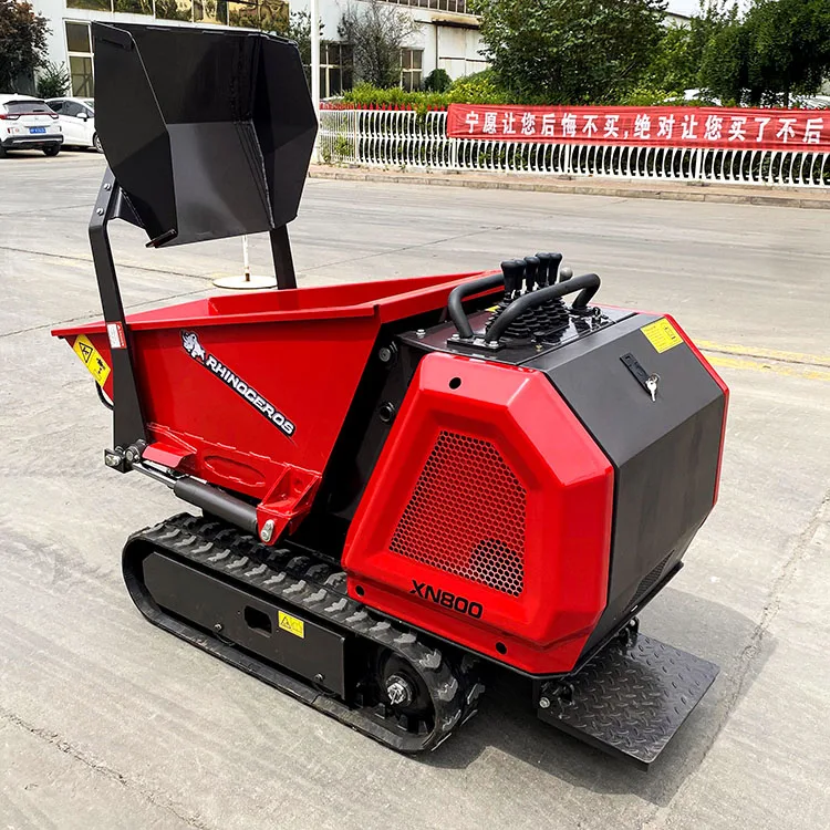 Garden Farm Track Lifting Function MiniDumper 1 Ton Small Crawler ...