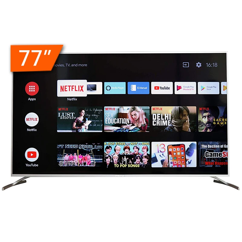 100 Inch 4K Ultra HD Smart LED TV with Android System