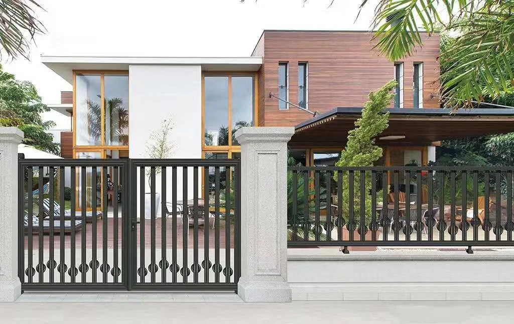 Aluminum Fancy Gate Villa Courtyard Home Electric Folio Chinese ...