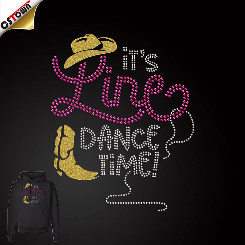 New Arrivals Line Dance Rhinestone Designs Heat Transfer Custom ...