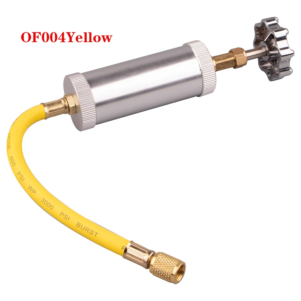 R134A Compressor Oil Dye Injector 1/4" SAE Male and Female Oz Injection ...