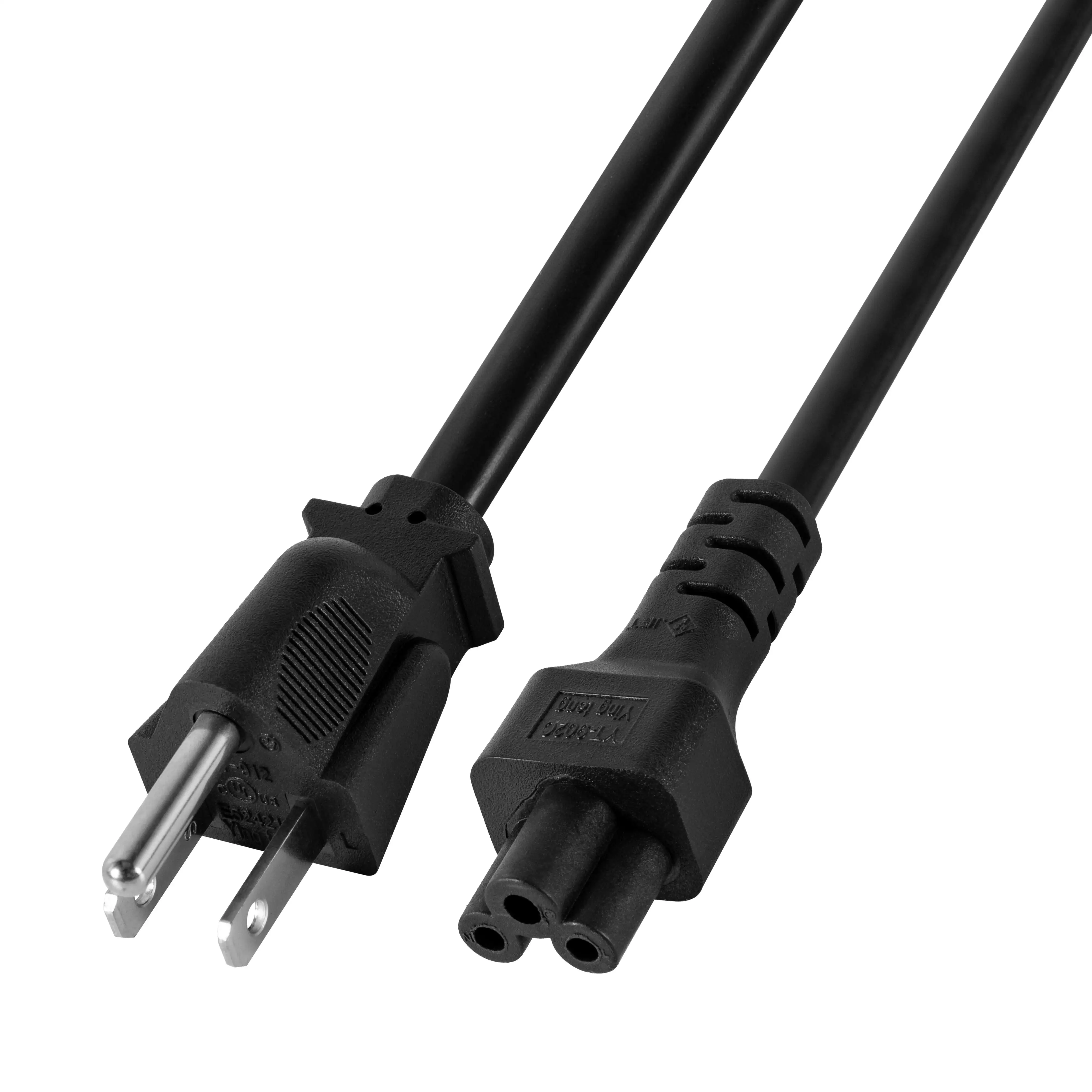 US Standard Laptop Power Cord 5FT 18AWG NEMA 5-15P to Iec C5 Universal ...