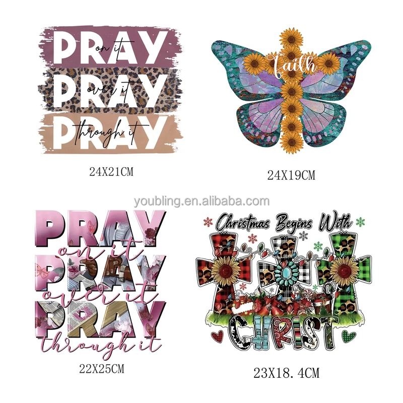 81 Styles of Religious Christian Jesus DTF Transfer Patches