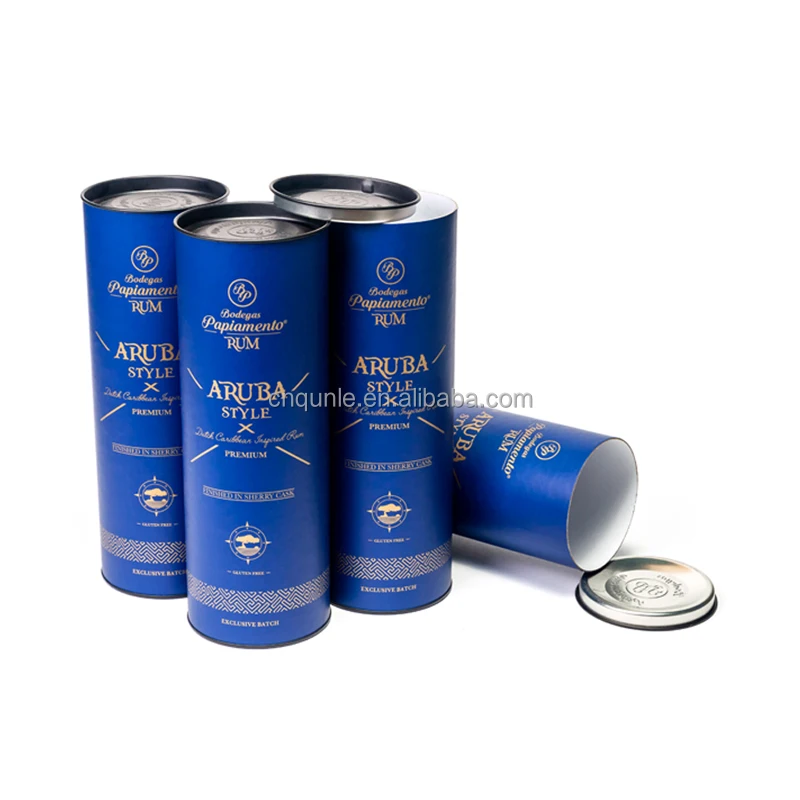 2024 Customized Luxury Round Tube Wine Box Packaging Wine Package Paper ...
