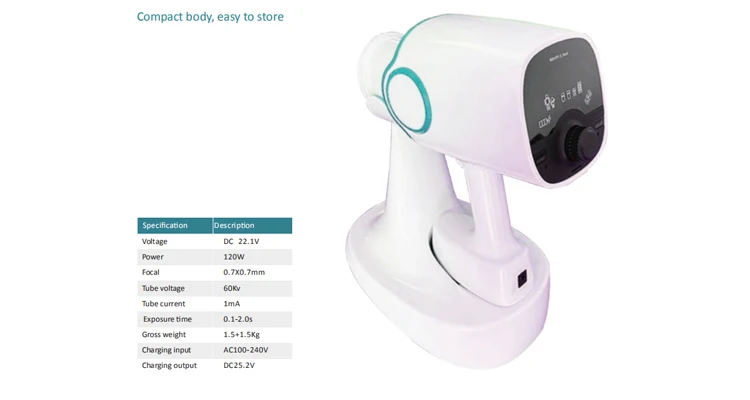 New Gun Type Dental X Ray Multi-adjustment Mode Portable High-frequency ...