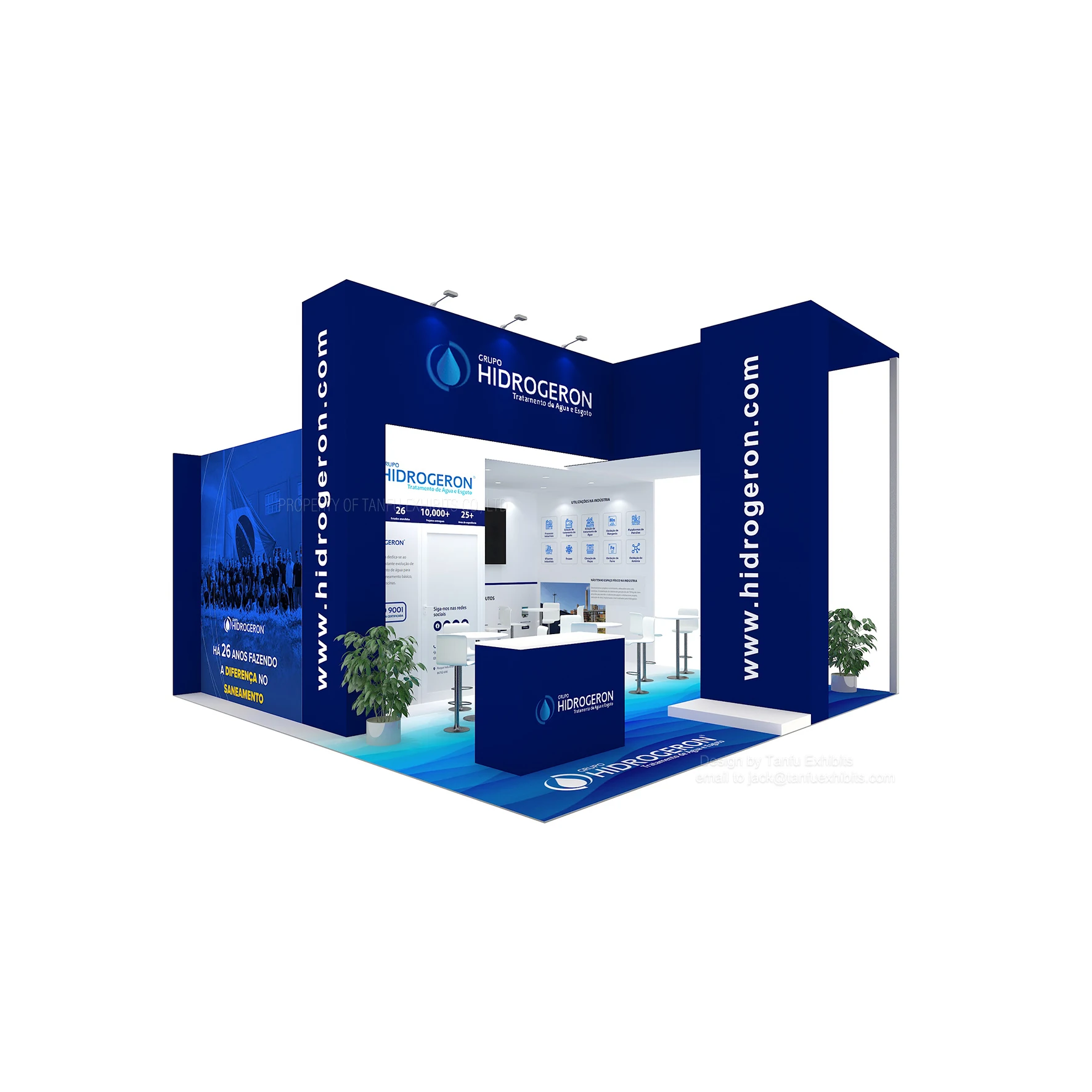 Expo Display Stand Exhibition Booth Design 3x3| Alibaba.com
