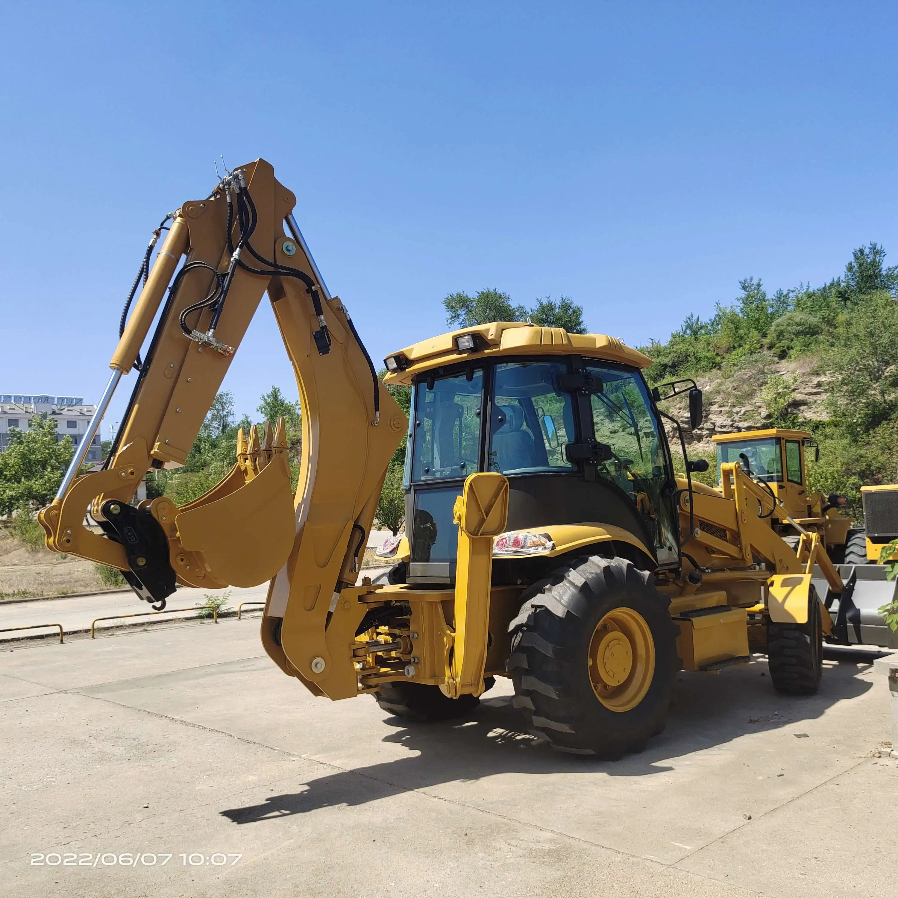 Manufacturer 4x4 Backhoe Front Loader Retroexcavadora China Wheel Mini ...