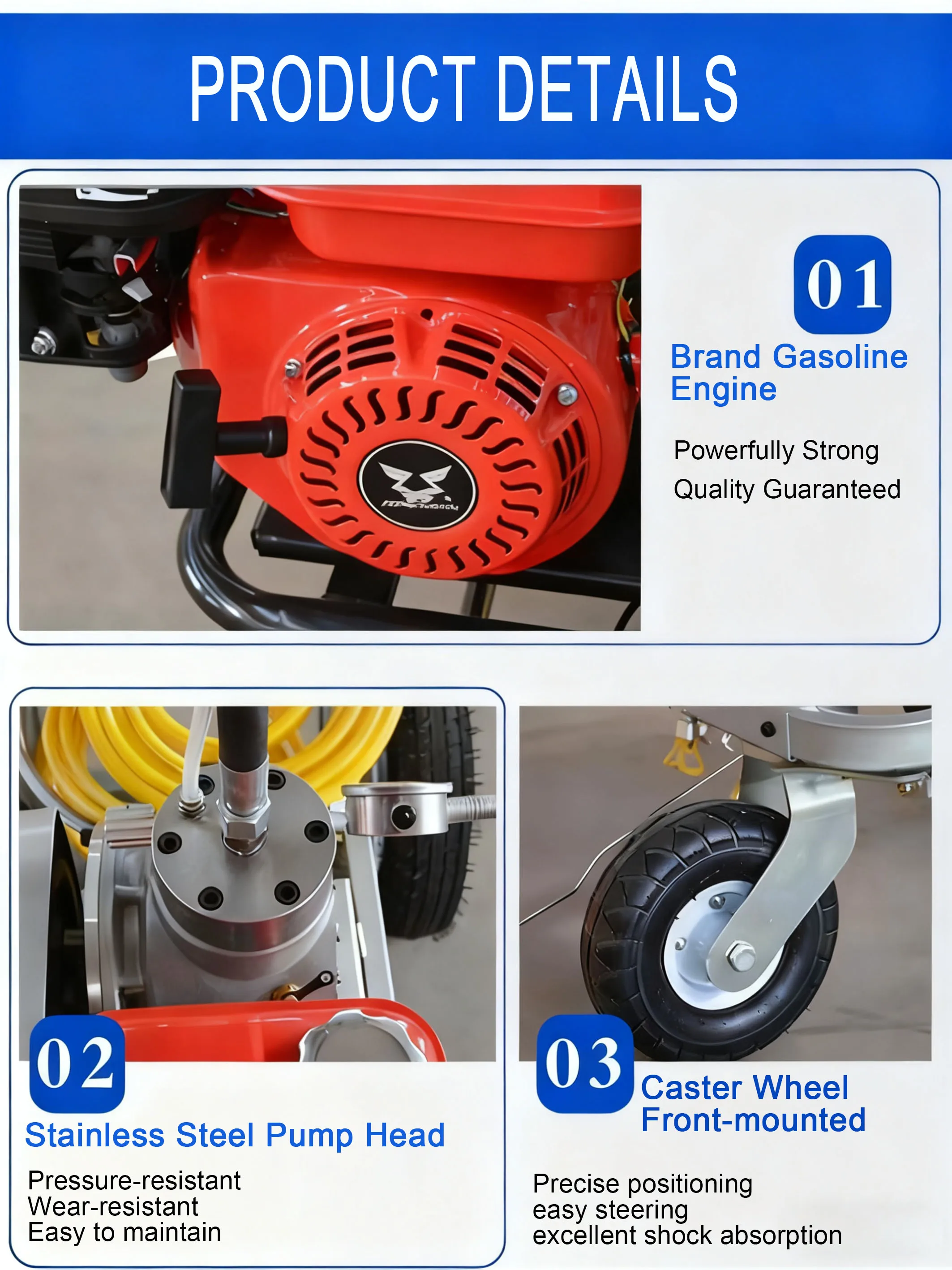 Commercial Cold Spray Road Line Marking Equipment with Uniform Spraying ...