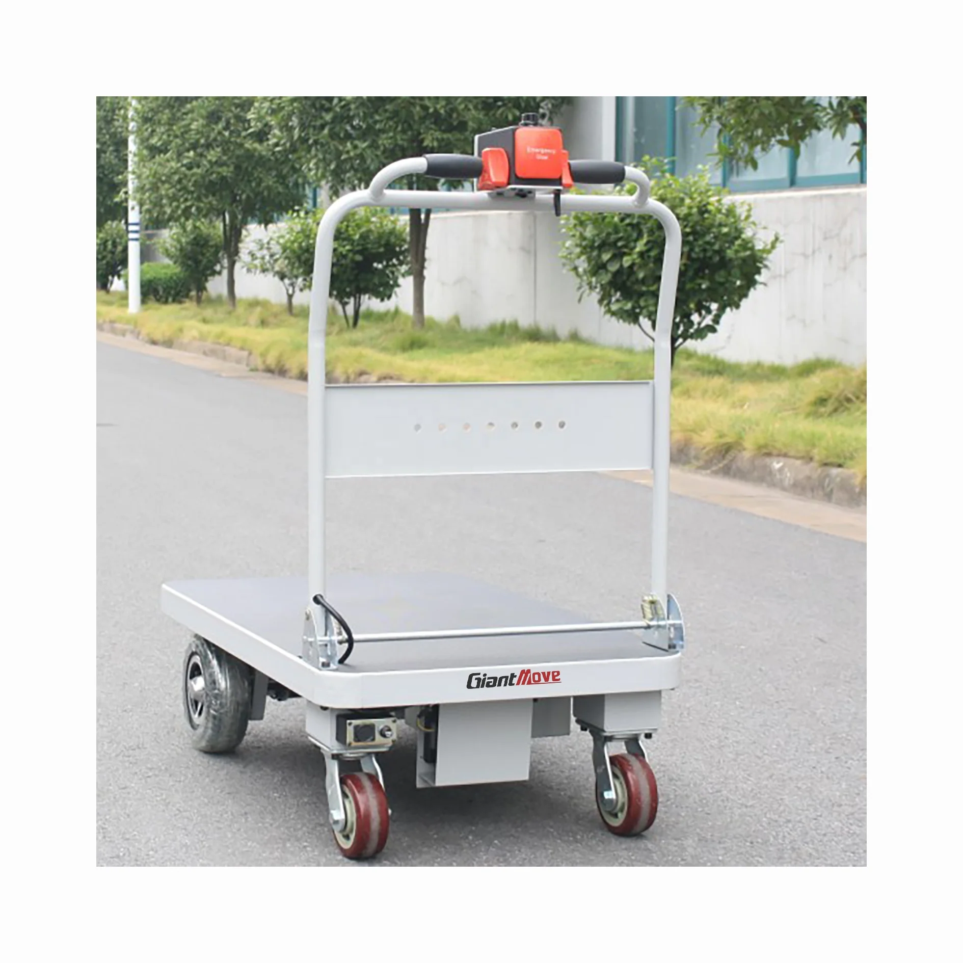 Good Price 4 Wheels Trolleys Heavy Duty Dolly Electric Power Platform Cart,Electric Drive Cart ...