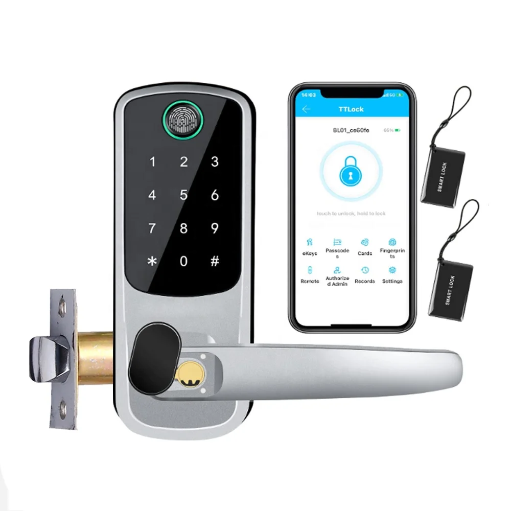 Tuya Ttlock Digital Deadbolt Latch Bolt Intelligent Electronics Door ...