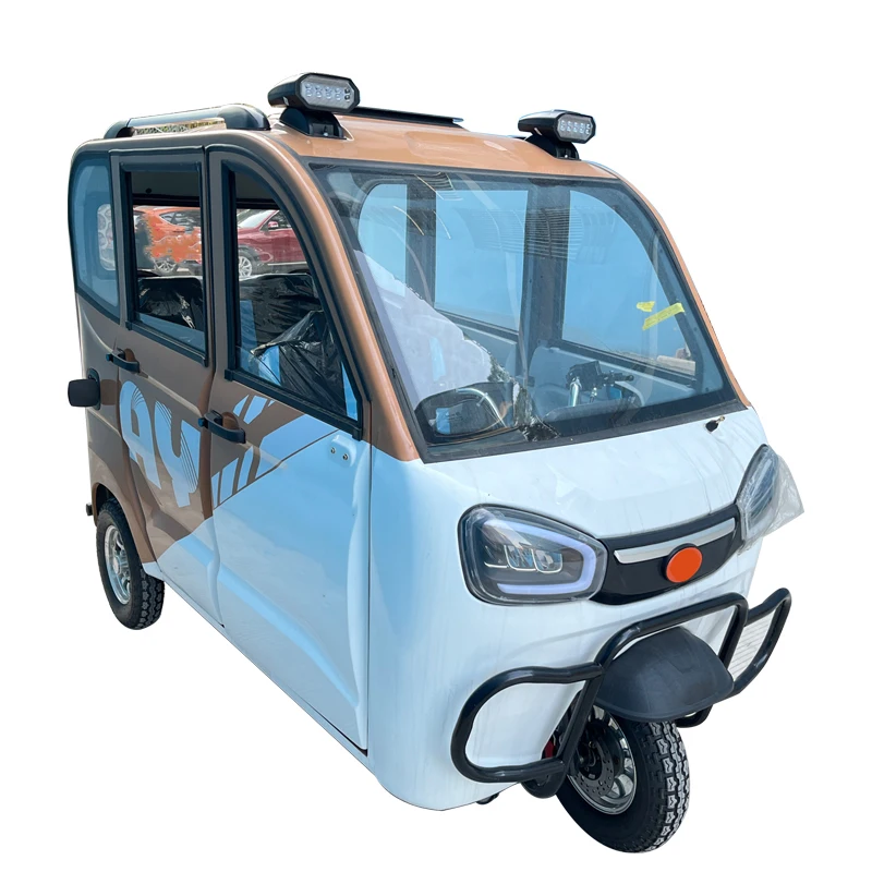 Fully Enclosed 3 Wheel Electric Vehicle with Solar Power