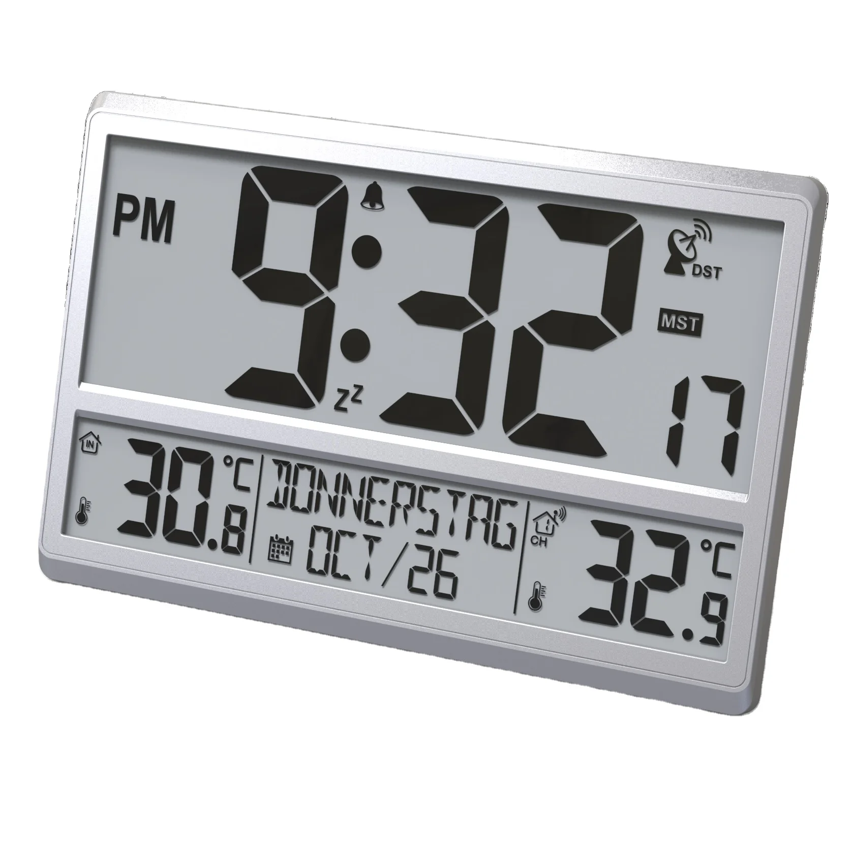 New Design Digital Atomic Clock Jumbo Wall Clock With Indoor Outdoor ...