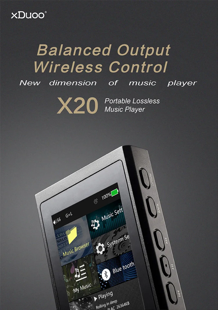 Xduoo X20 Dsd Dap256 Mp3 Aptx Portable Lossless Hifi Music Player - Buy ...
