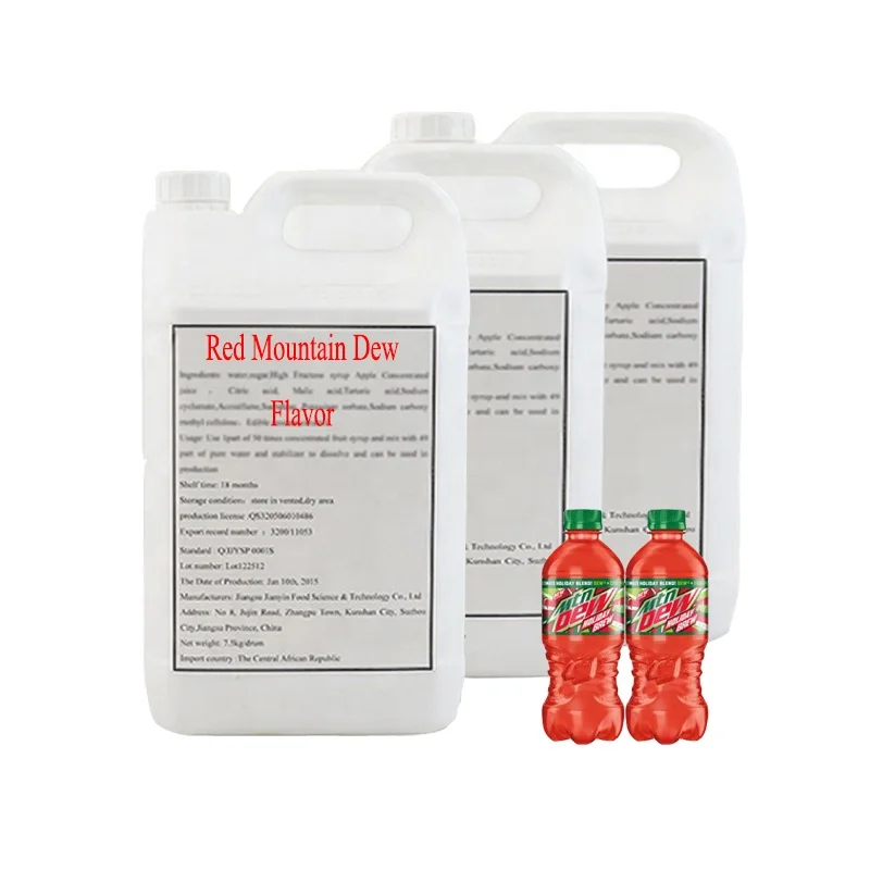 Asian Concentrated Red Mountaine Dew Syrup Beverage Base Mountaine Dew ...