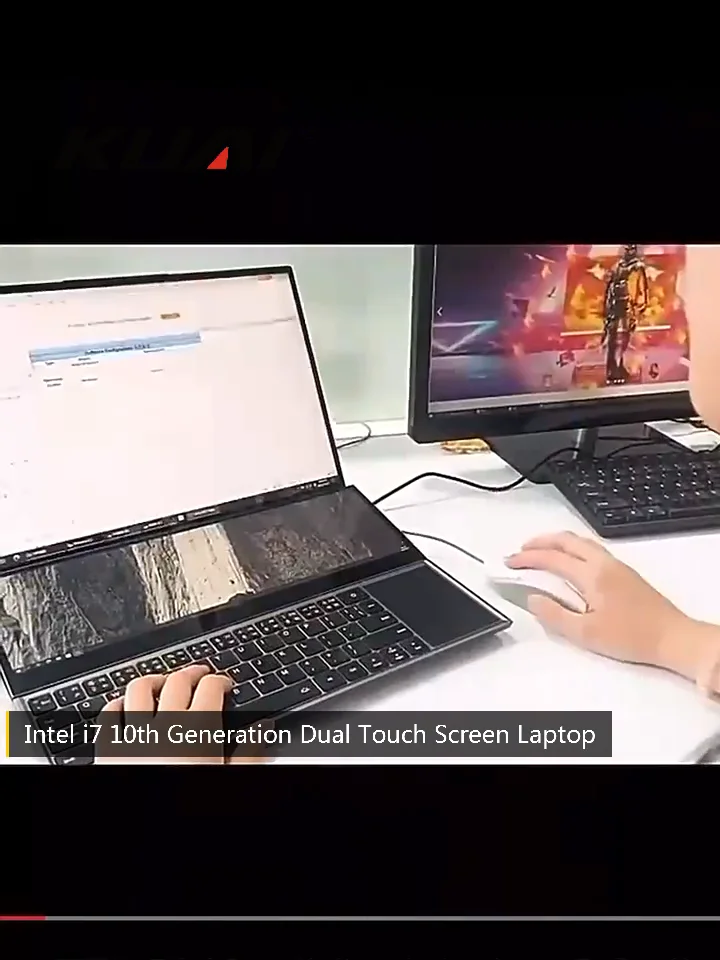 Monitor Portátil De Doble Pantalla Portátil I7 10th Gen 16gb Ram 512gb ...