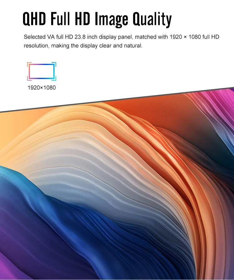 Vtex Oem Full 1080p Desktop Pc Computer 24 Lcd Monitor Pc 24 Inch Fhd ...