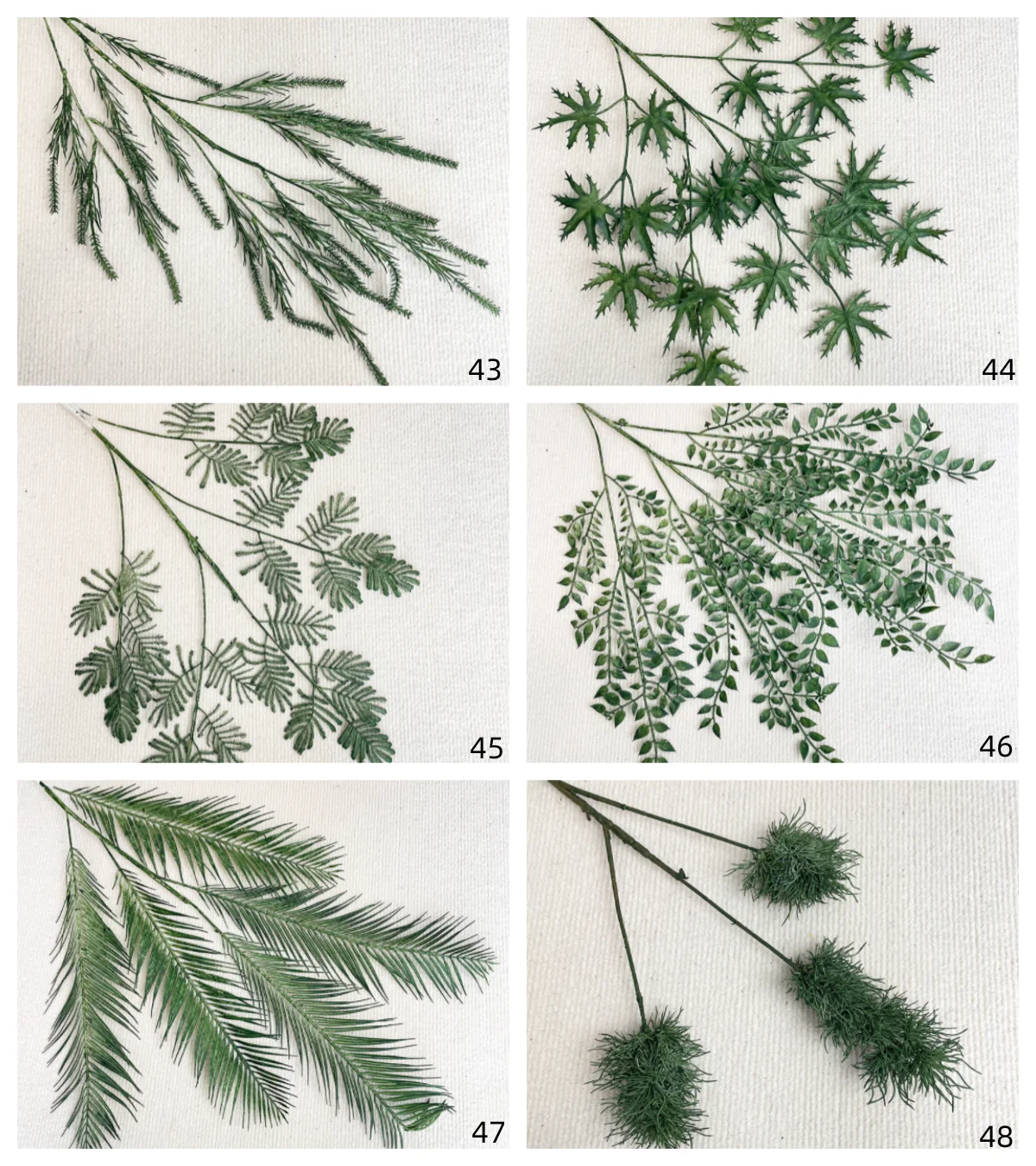 Wholesale Artificial Fern Greenery Eucalyptus Leaves Plastic Green ...