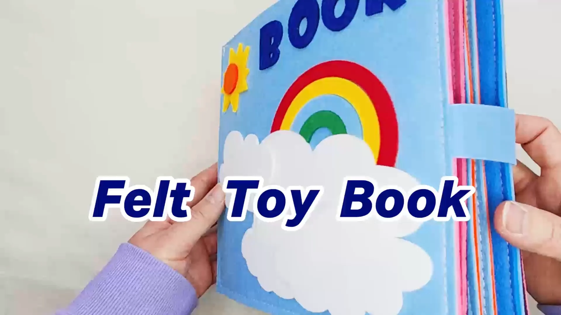 Rainbow Toddler Customise Activity Quite Montessori Baby Felt Fabric ...