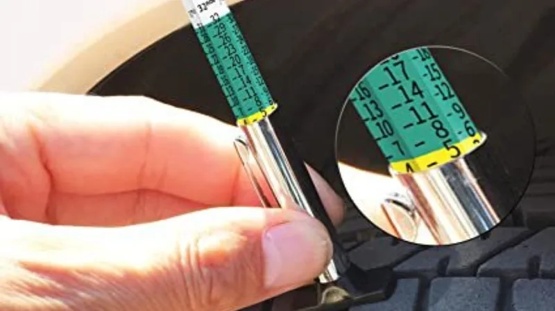 Two-sided Smart Color Coded Tire Tread Depth Measurement Tool Tire ...