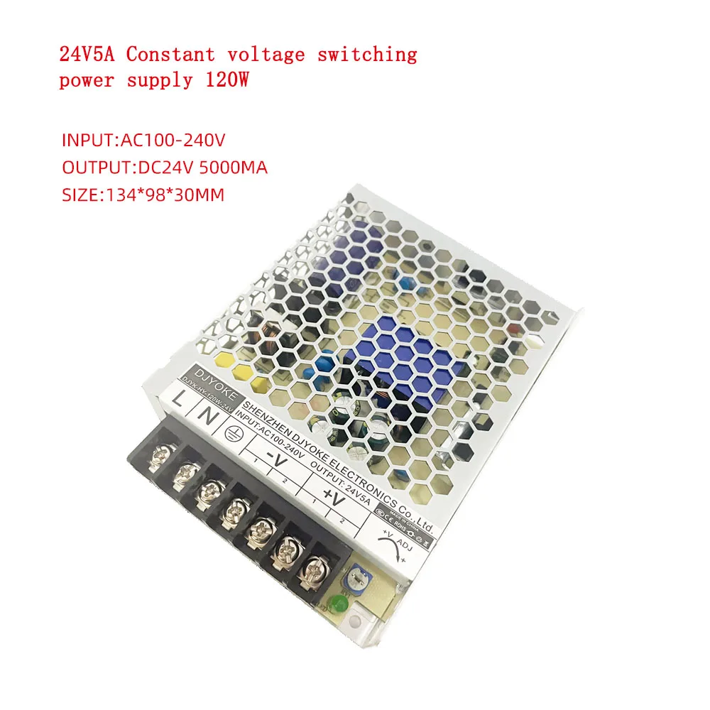 Ac To Dc24v5a Industrial Ups Din Rail Power Supply 24v 5a Cctv Camera ...