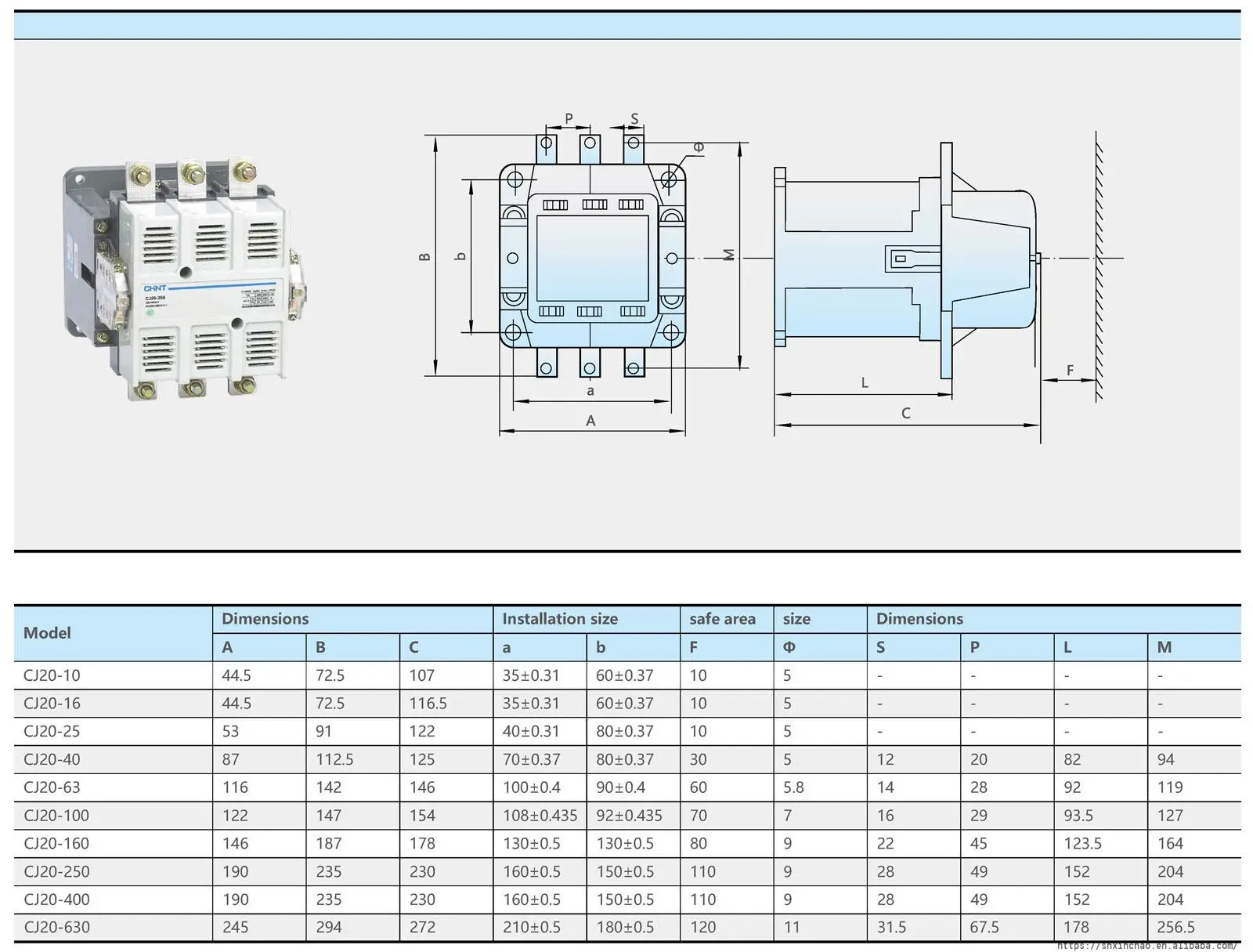 Chint CJ20 Contactor - Reliable Performance for AC Circuits