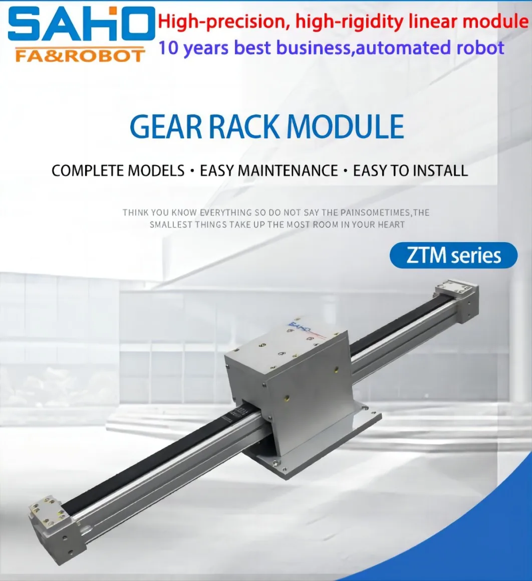 Precision Rack and Pinion Guide Rail Slide Module Linear Module by SAHO