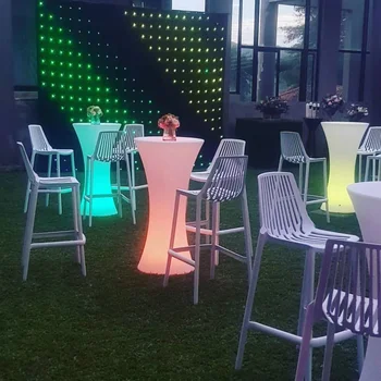 Wholesale Led High Bar Tables Cordless Led Light Up Party Furniture ...