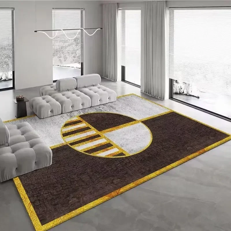 Modern Living Room Carpet Large Custom Rug Home Decor Geometric Pattern ...
