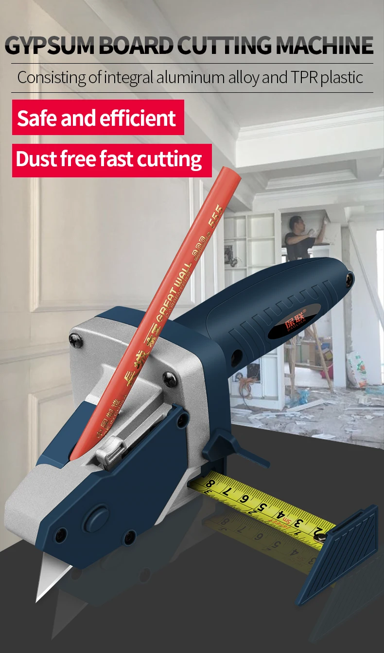 Gypsum Board Cutting Tool with Utility Knife and Measuring Tape for ...