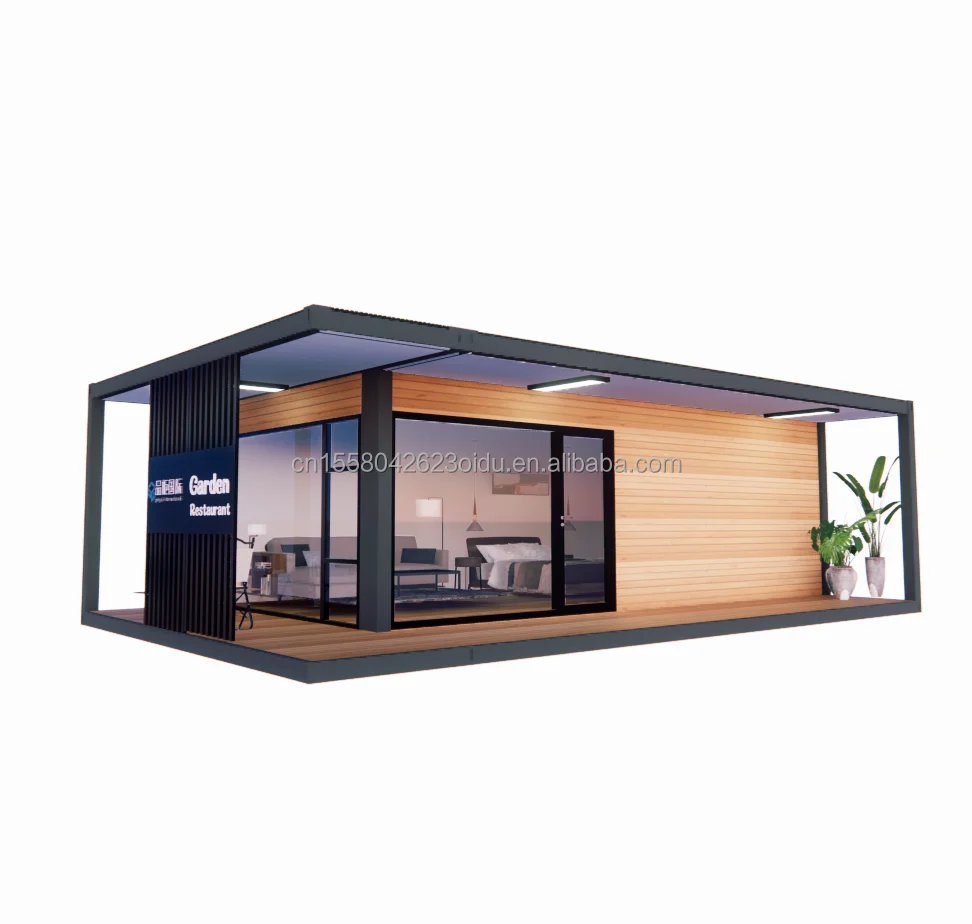 40FT Prefabricated Log Cabin with 4 Bedrooms – Durable, Eco-Friendly ...