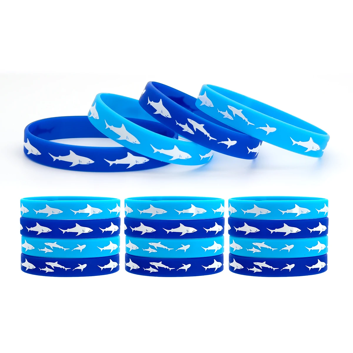 Blue silicone rubber swimming pool aquarium shark pattern Aquarium ...
