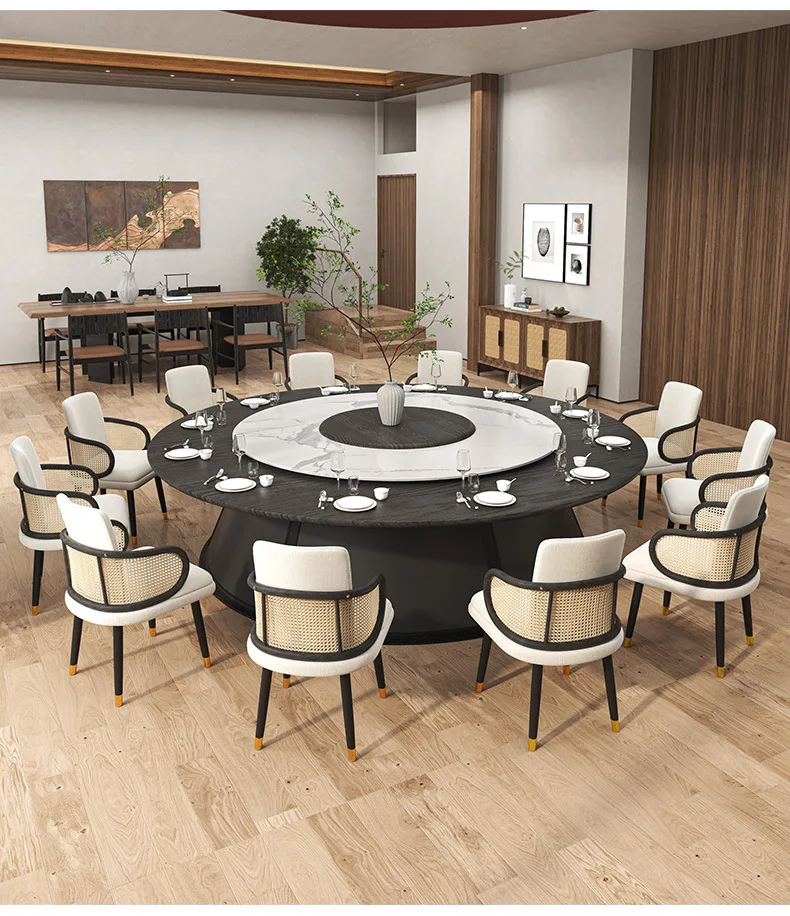 Modern Design Electric Dining Table Chair Combination Hotel Banquet ...