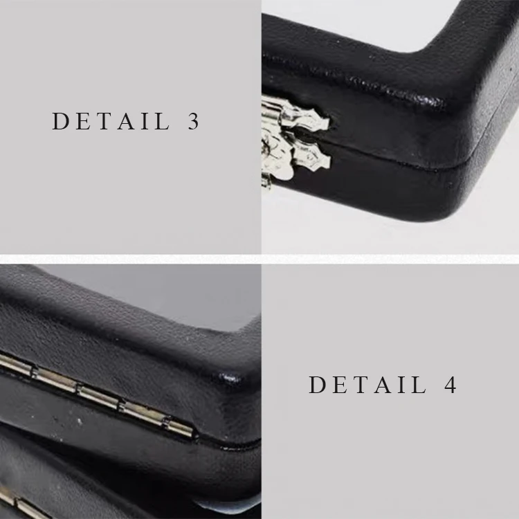 Luxury Black Square Gemstone Box - Jewelry Display & Storage