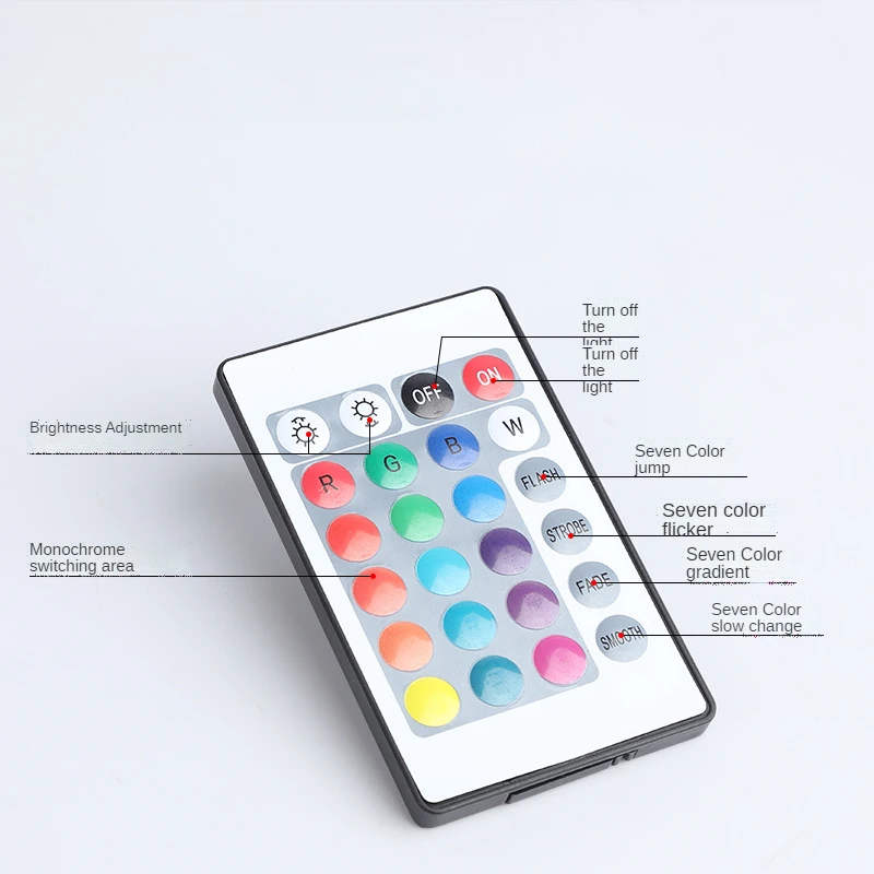 Led Rgb Colorful Remote Control 18w Track Light Lamp Aluminum Spot ...