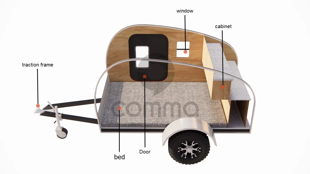Double Folding Pop up Caravans - Tiny Camper Trailers