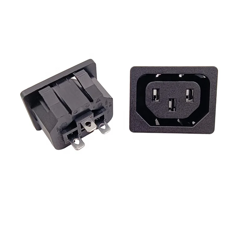 IEC Socket C13 Outlet, Panel Mount Connectors Snap-in C13| Alibaba.com