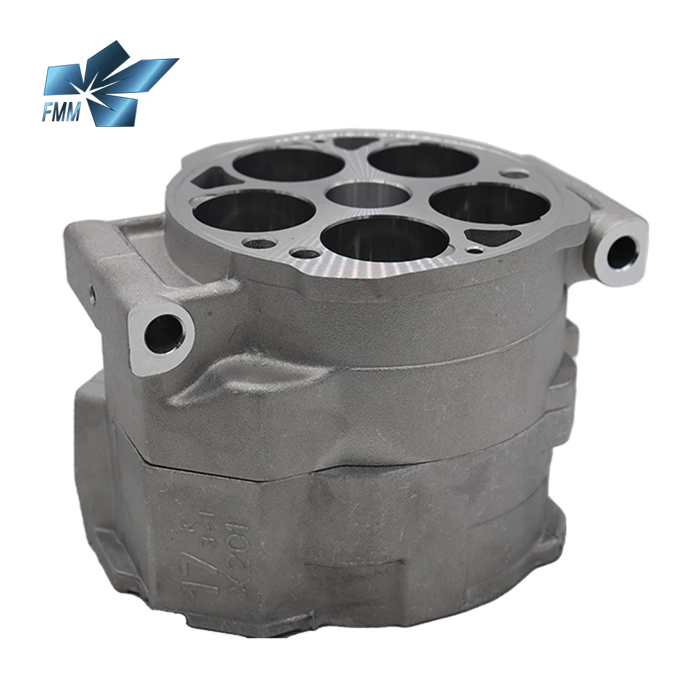 Auto Air Conditioning Compressor Cylinder Block With Front Cover Back ...