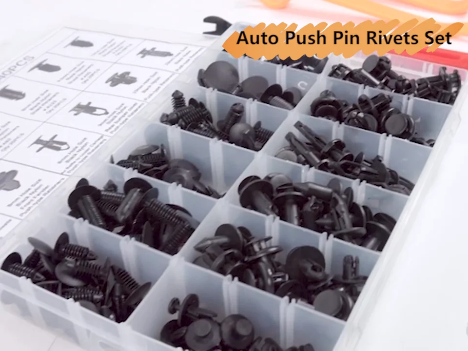 Welltop 240pcs 20.204 Bumper Retainer Clips Assorted Auto Push ...